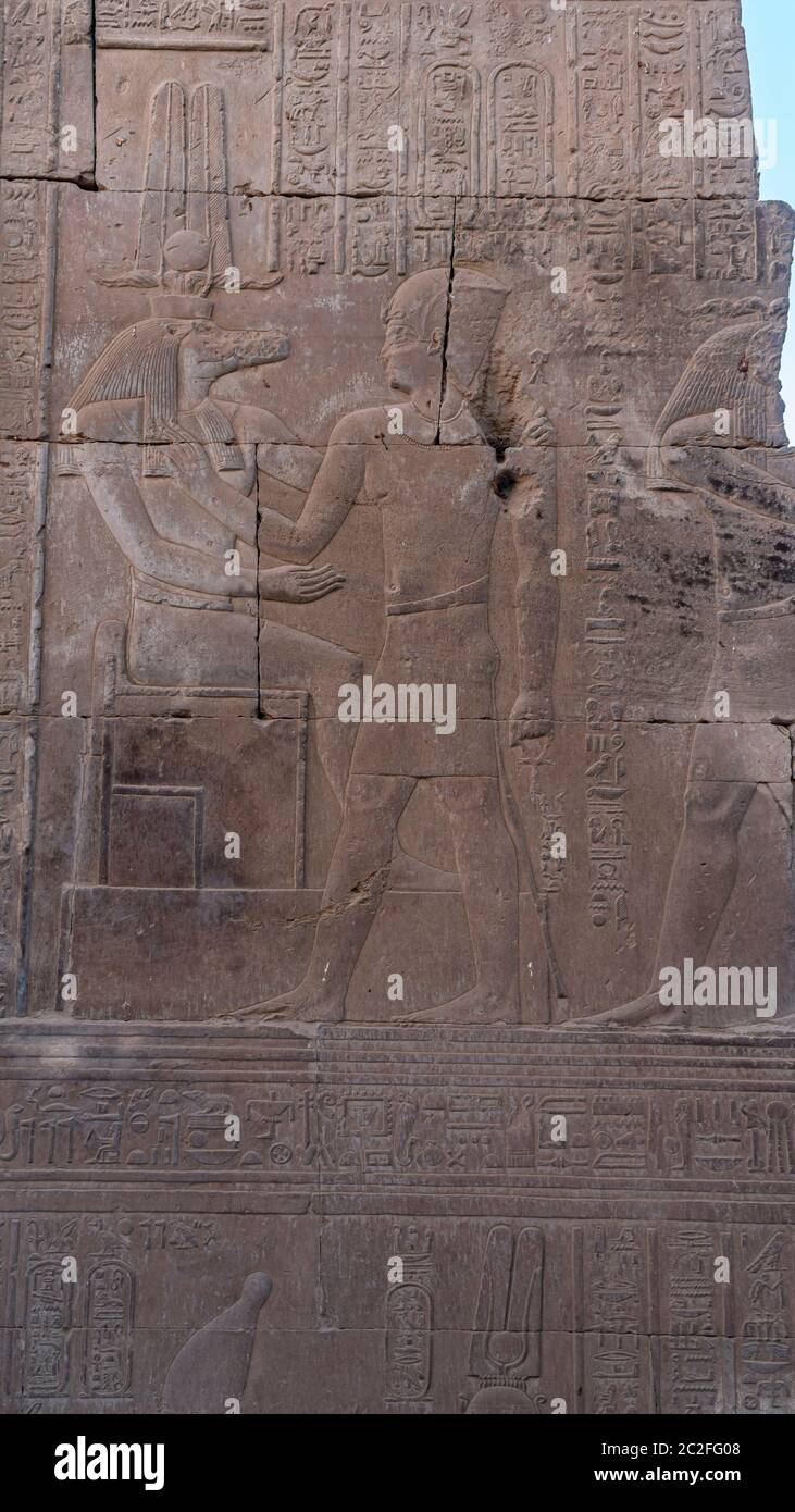 Temple of Kom Ombo. Kom Ombo is an agricultural town in Egypt famous ...
