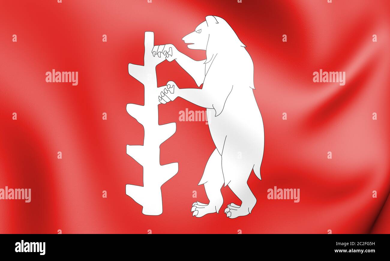 3D Flag of Warwickshire County, England. 3D Illustration Stock Photo ...