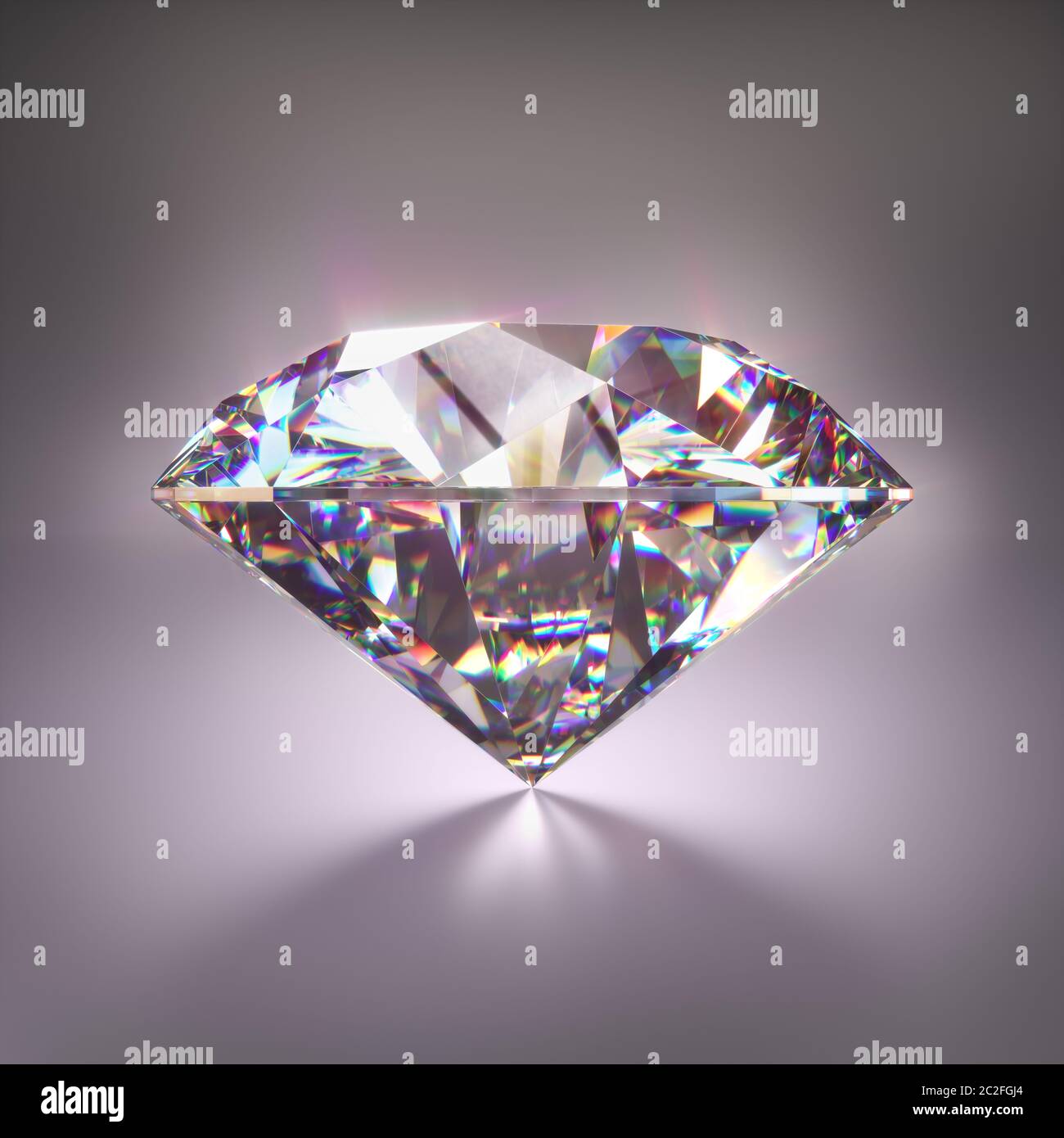 Giant diamond gem with clipping mask. 3D illustration with clipping ...