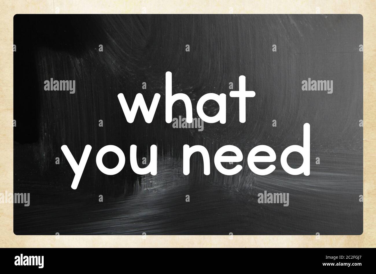 what you need concept Stock Photo - Alamy