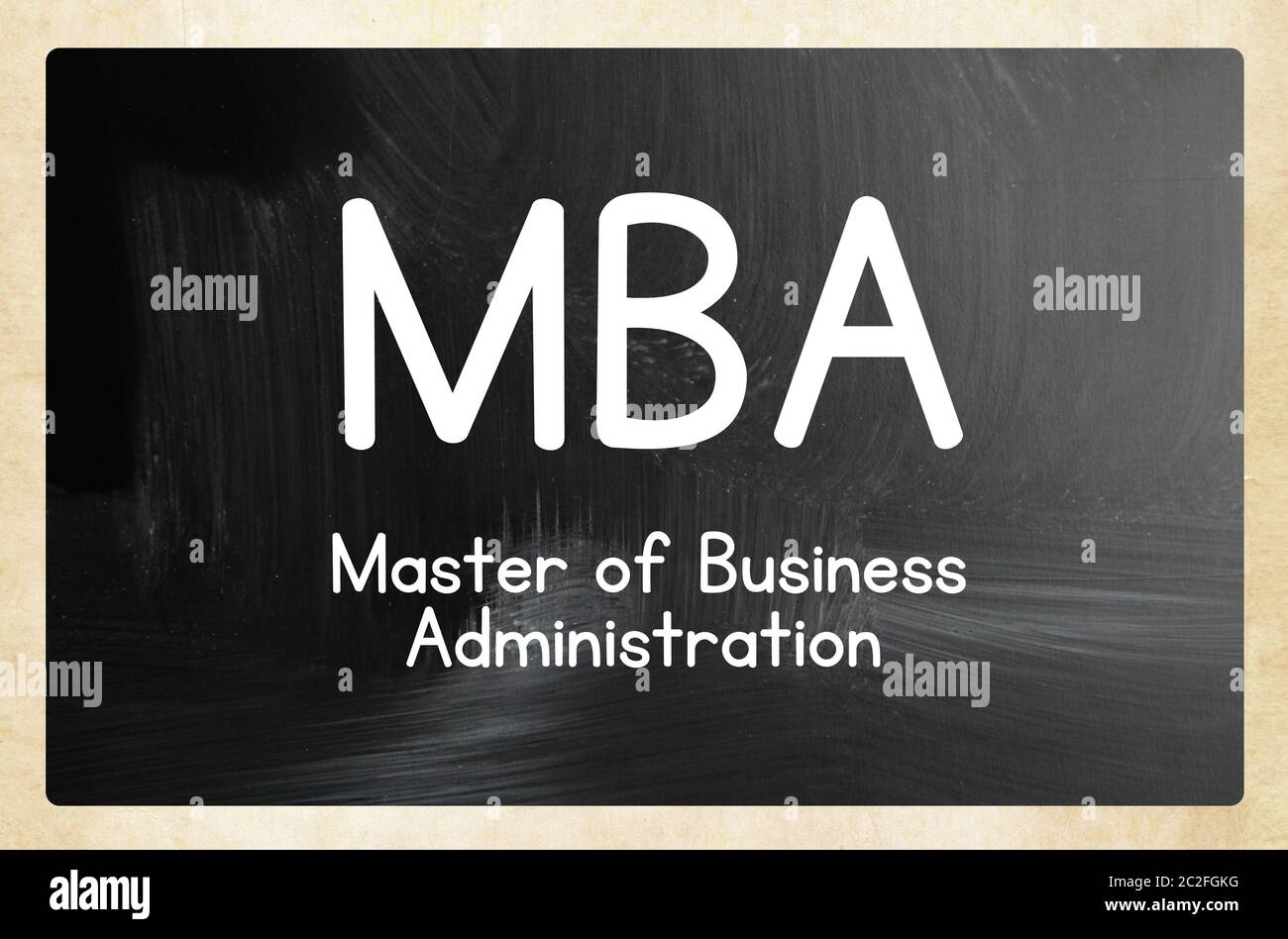 master of business administration concept Stock Photo - Alamy