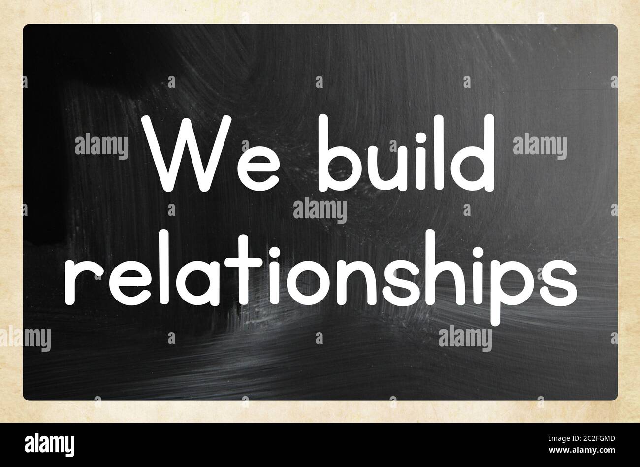 we build relationships Stock Photo - Alamy