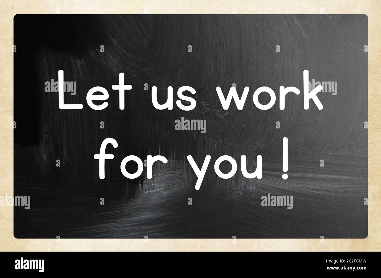 Let us work hi-res stock photography and images - Alamy