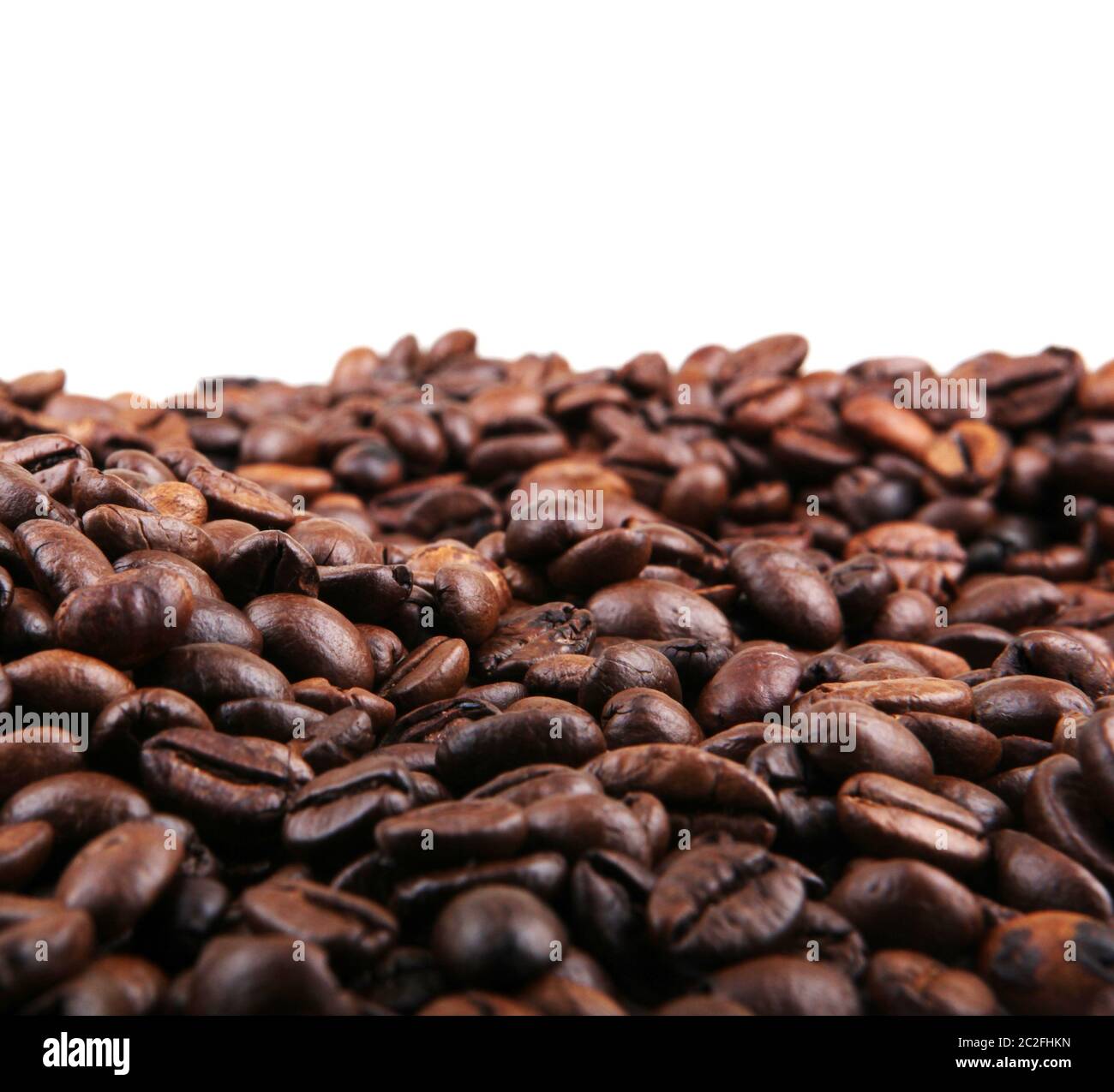 Coffee Beans Isolated On White Stock Photo - Alamy