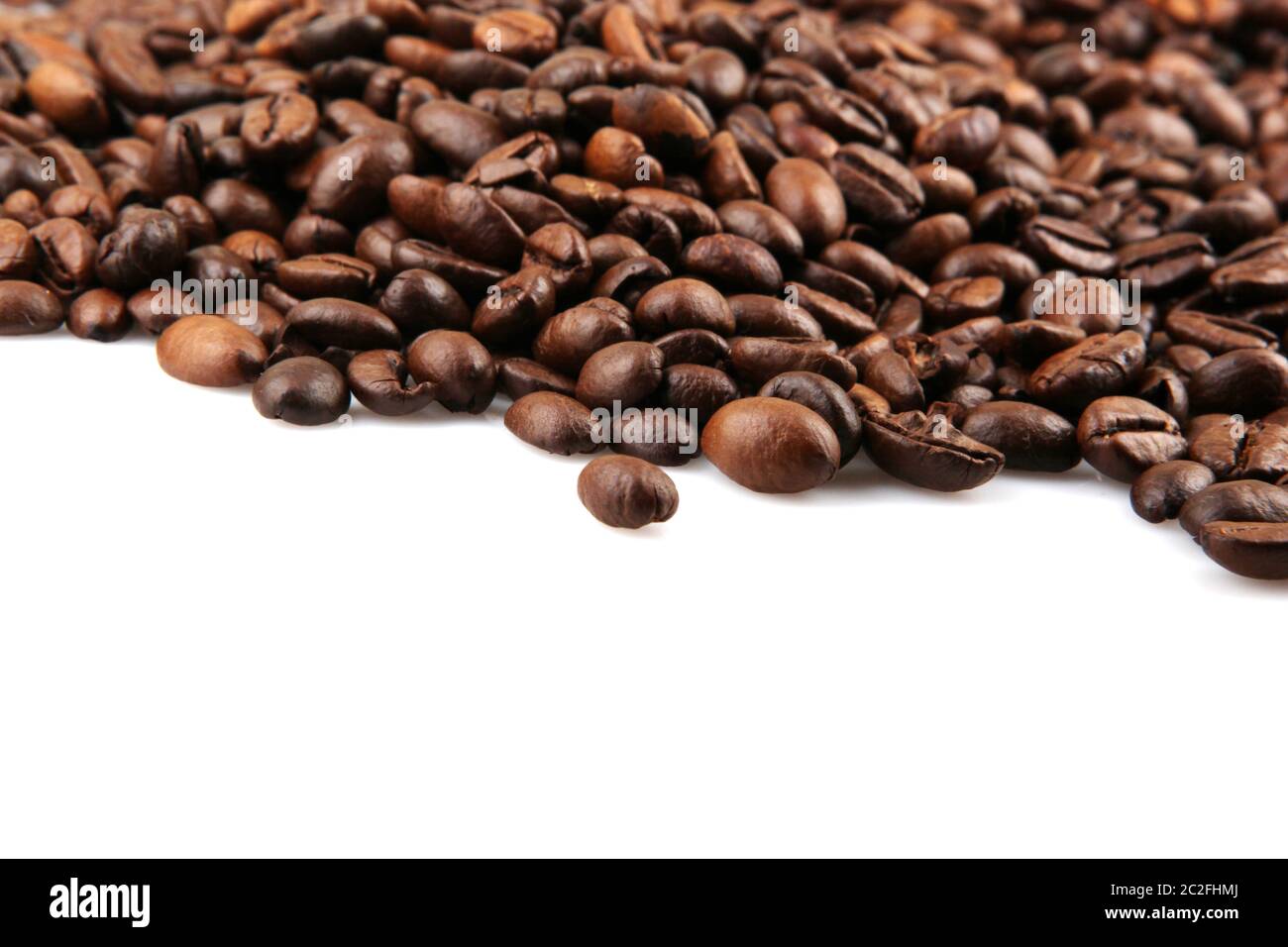 Coffee Beans Isolated On White Stock Photo - Alamy