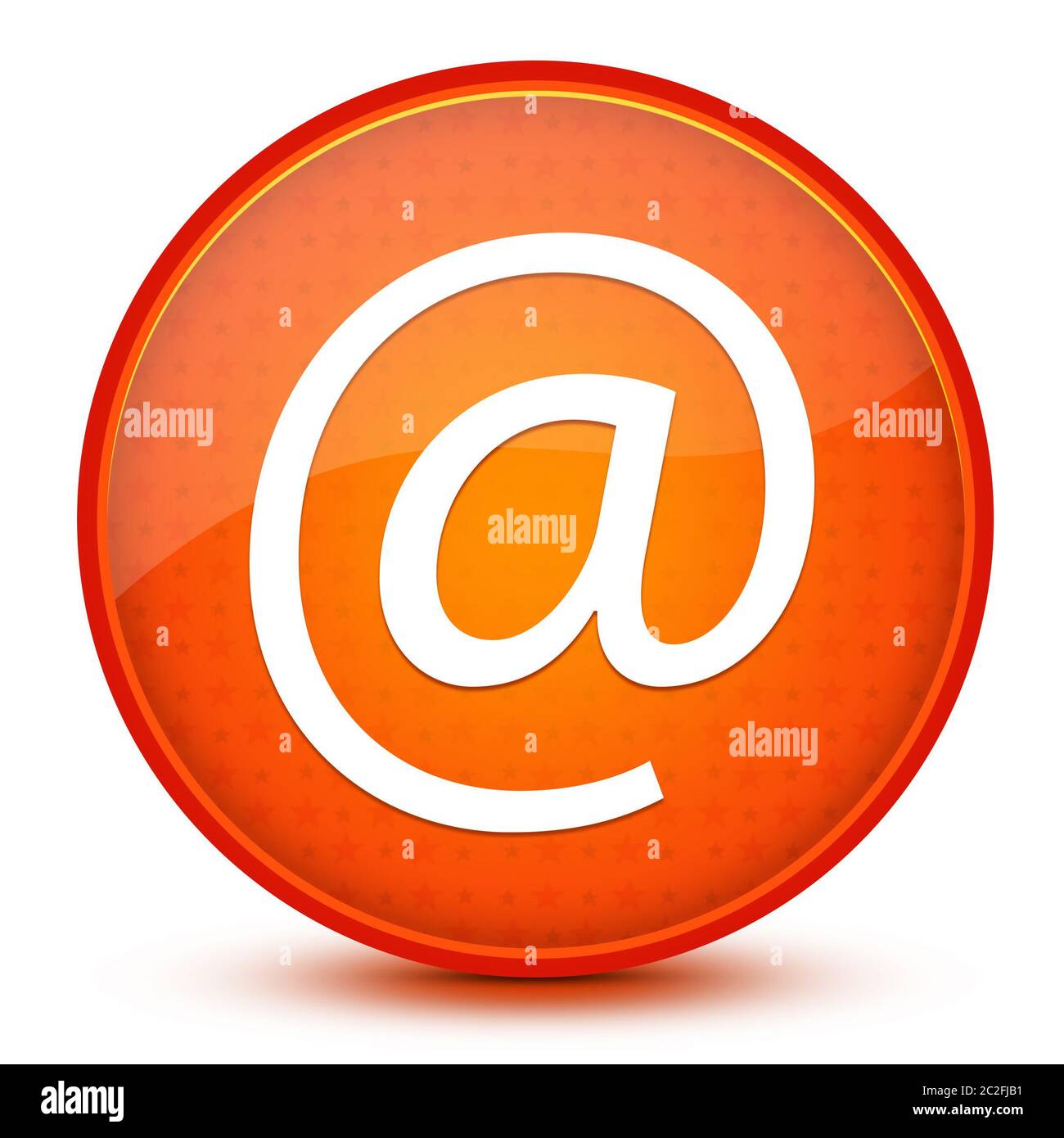 Email mail sign icon orange hi-res stock photography and images - Alamy