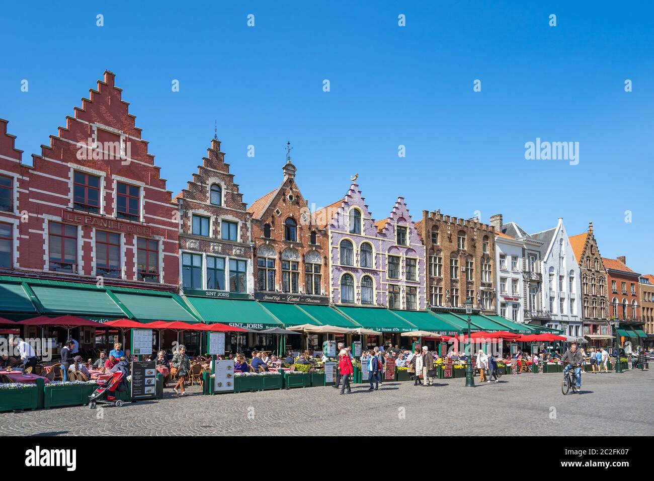 The market square of Bruges in Belgium Stock Photo - Alamy