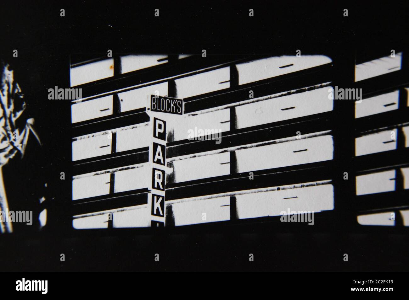 Fine 70s vintage contact print black and white extreme photography of ...