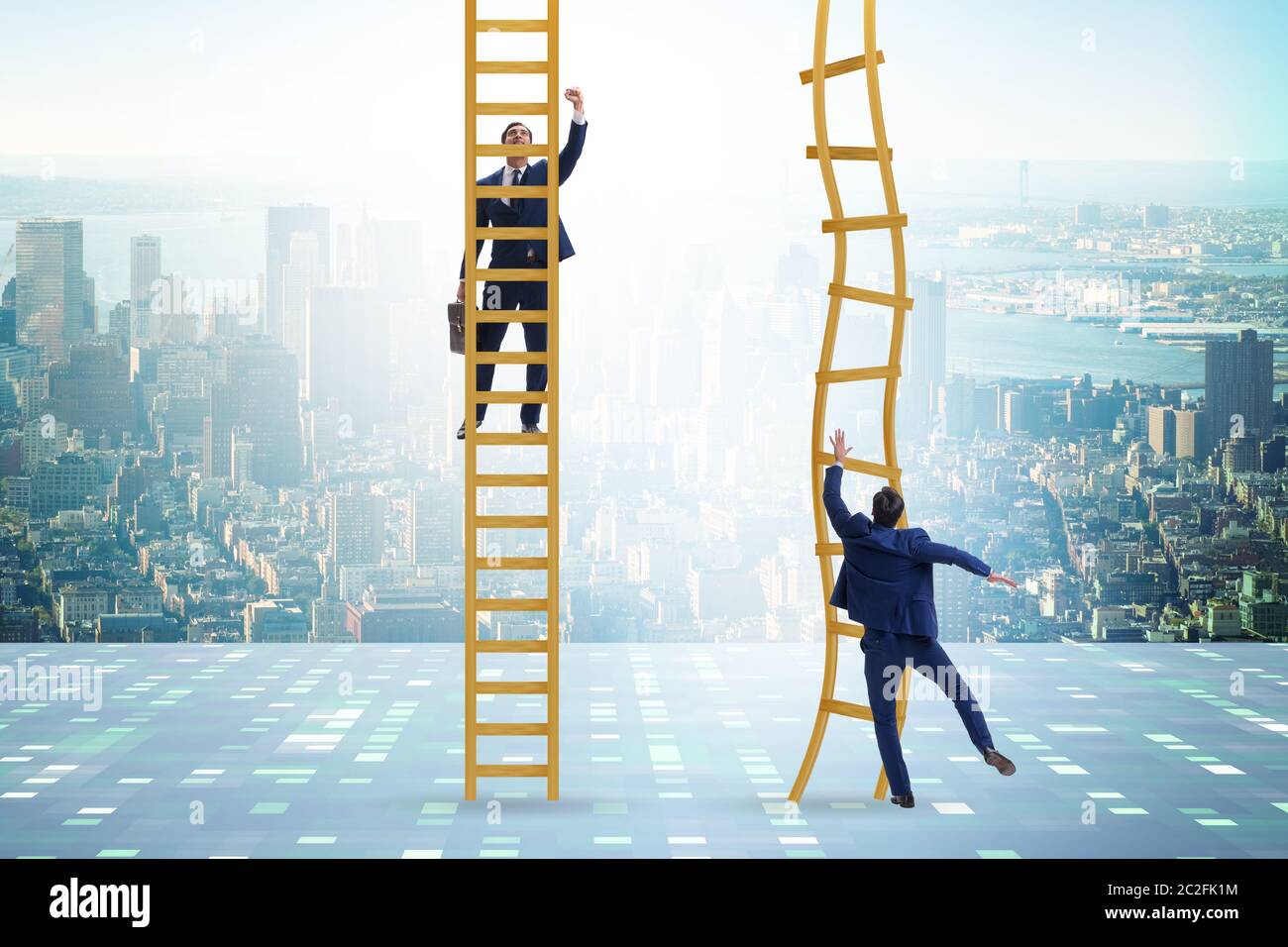 Career competition in the business environment Stock Photo - Alamy