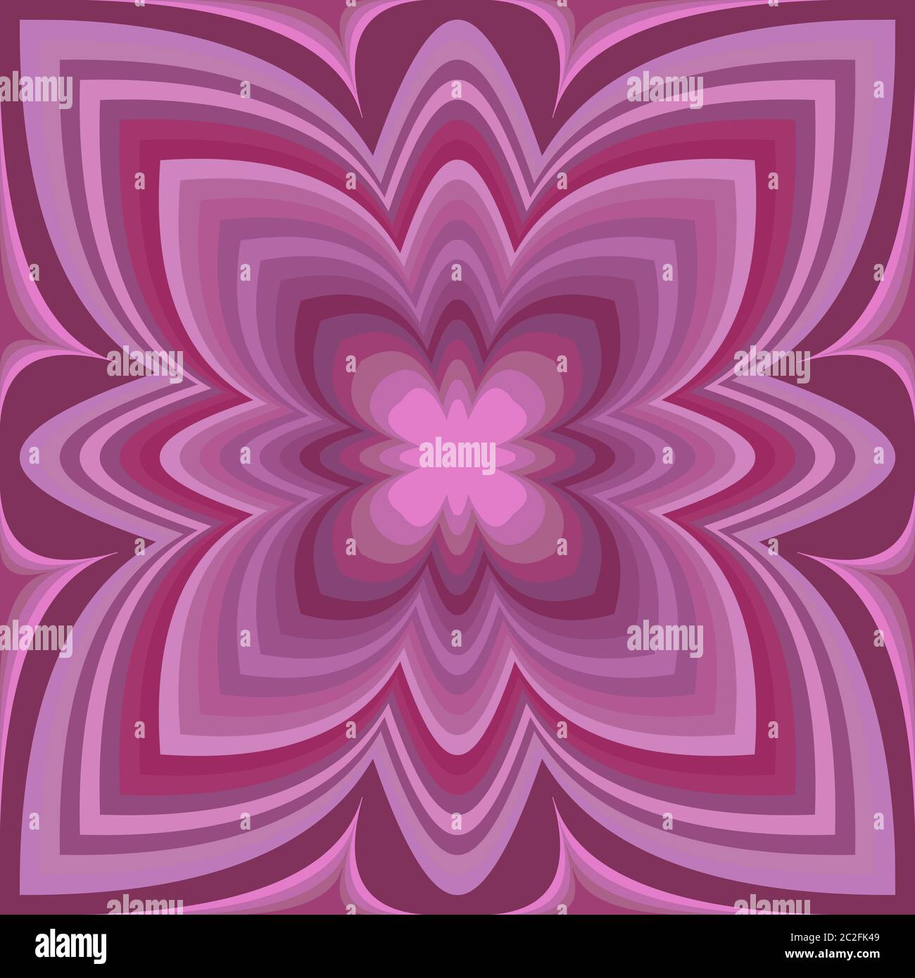 digital created blue flower ornament with a concentric pattern Stock ...