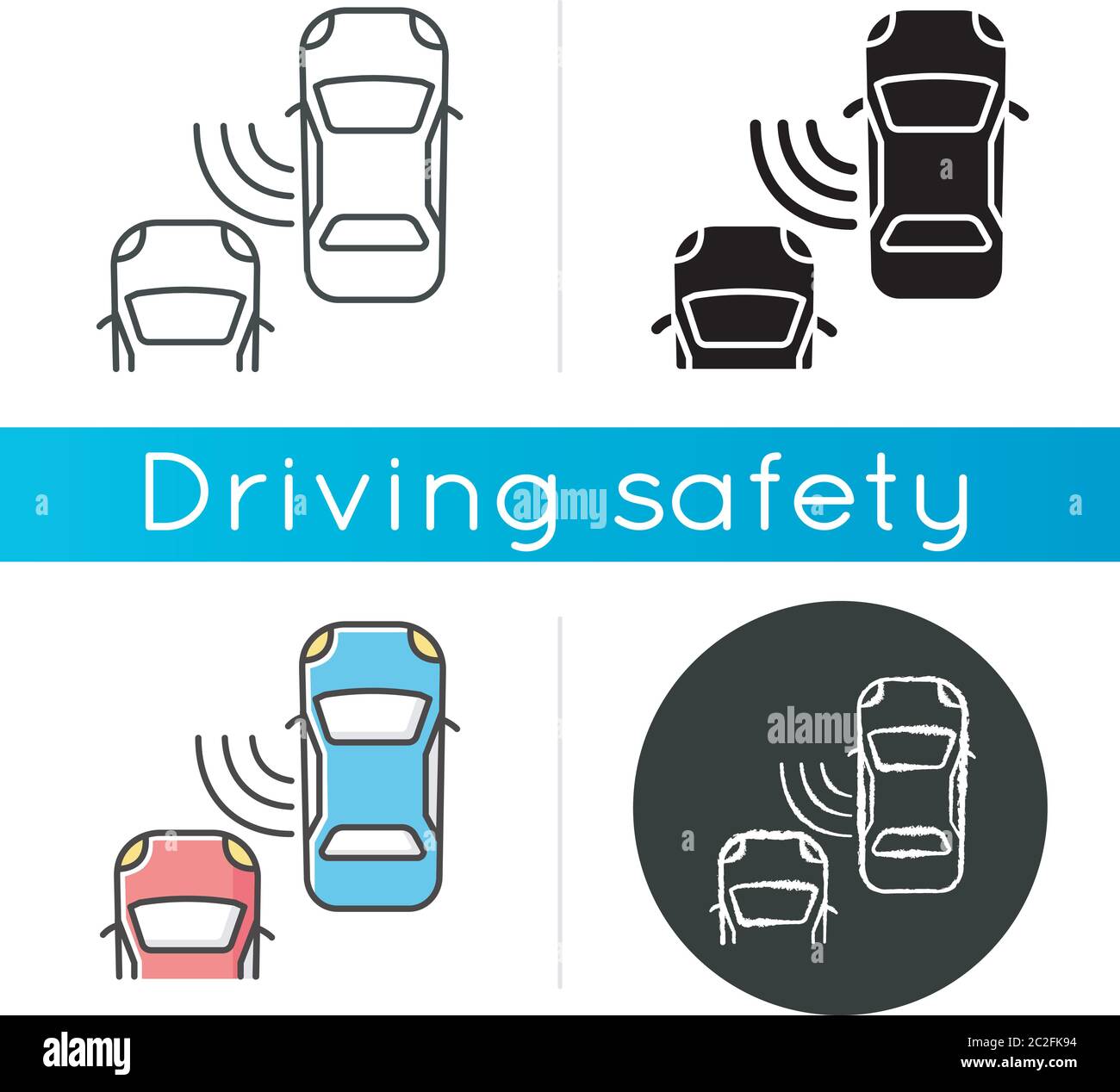 Blind spot monitoring system icon Stock Vector Image & Art - Alamy