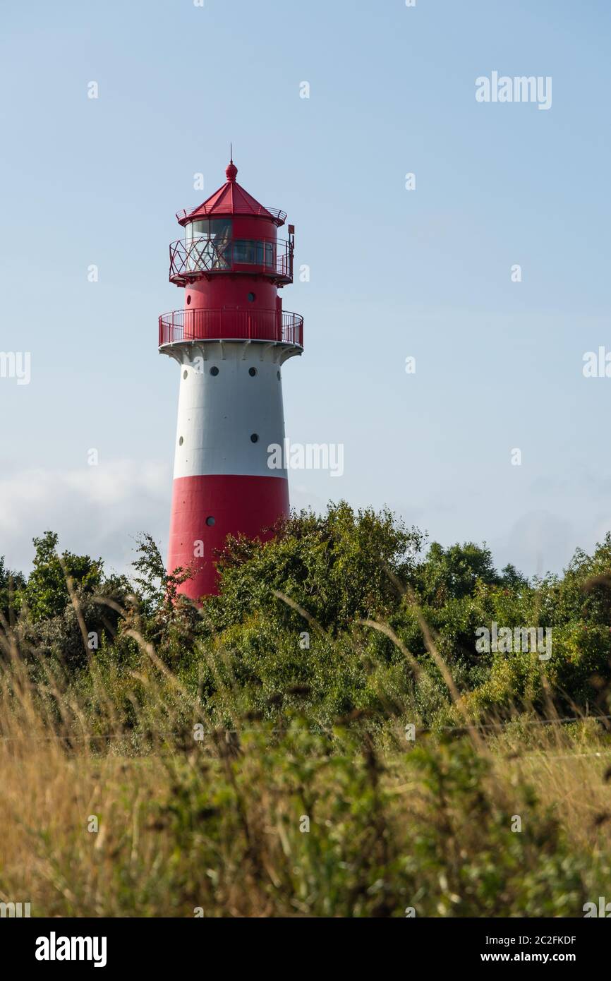 Falshoeft Lighthouse, Baltic Sea, Schleswig-Holstein, Germany Stock ...
