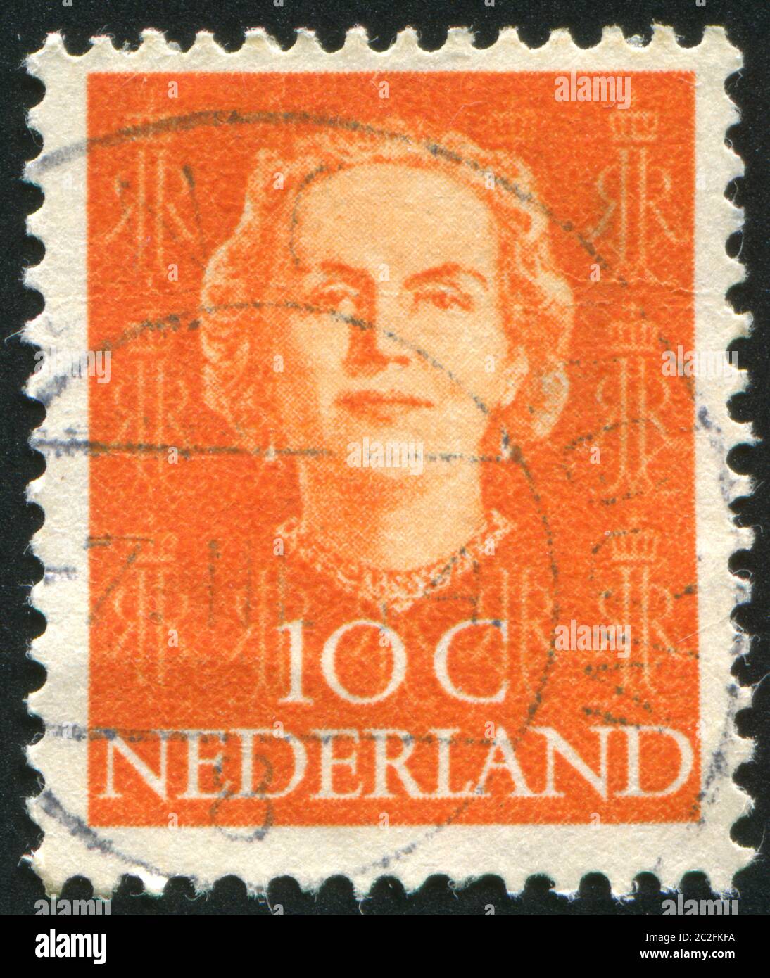 NETHERLANDS - CIRCA 1949: stamp printed by Netherlands, shows Queen ...