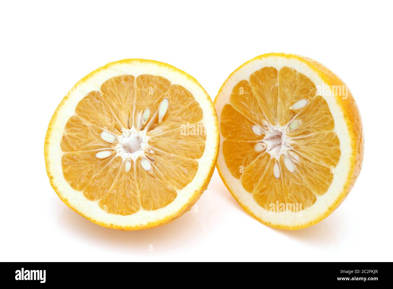Ripe orange on tree Cut Out Stock Images & Pictures - Alamy