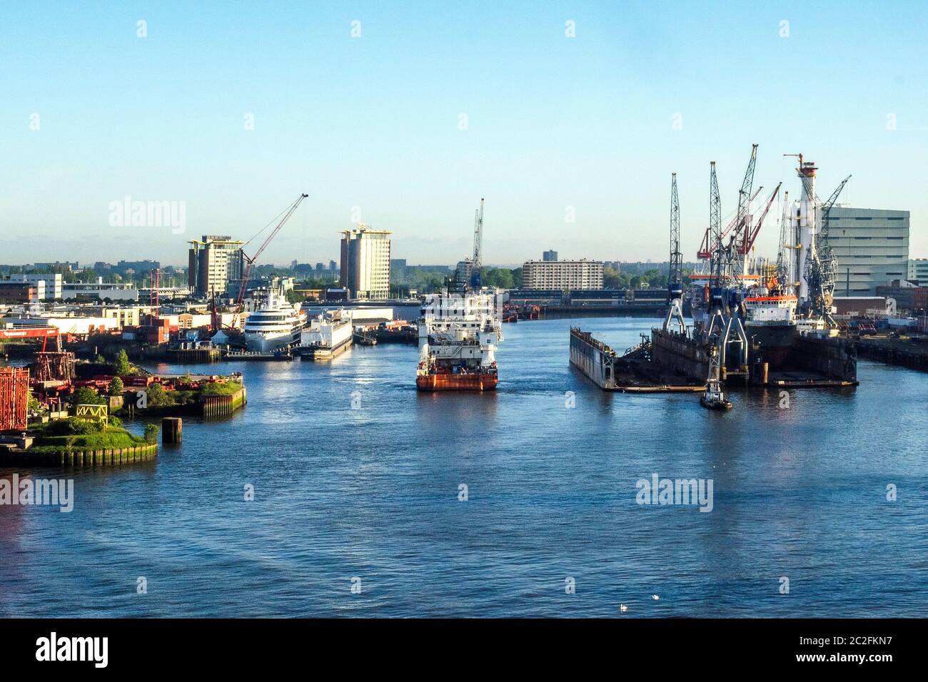 Europe, Netherlands - Harbour in the City of Rotterdam Stock Photo - Alamy