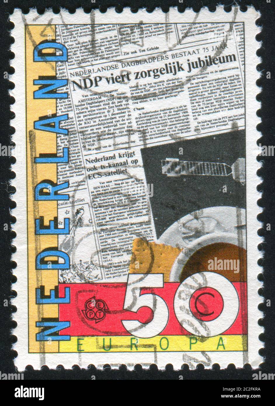 NETHERLANDS - CIRCA 1983: stamp printed by Netherlands, shows Europa ...