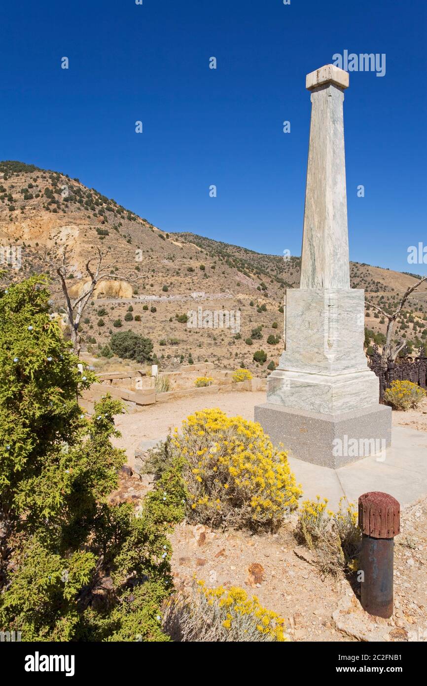 Silver Terrace Cemetery in Virginia City, Nevada, USA Stock Photo - Alamy