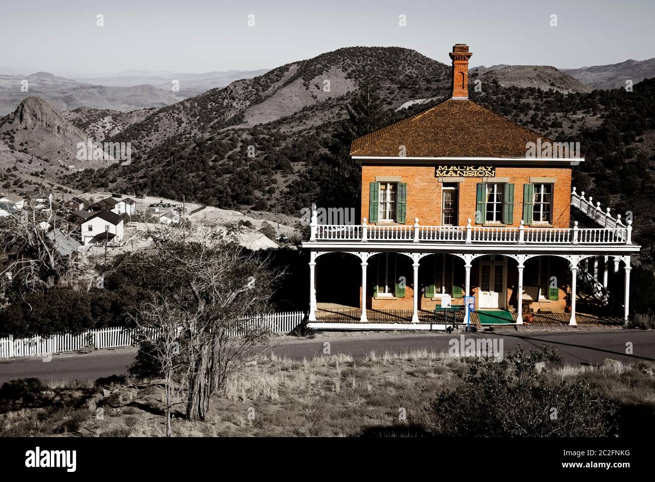 Mackay Mansion in Virginia City, Nevada, USA Stock Photo - Alamy