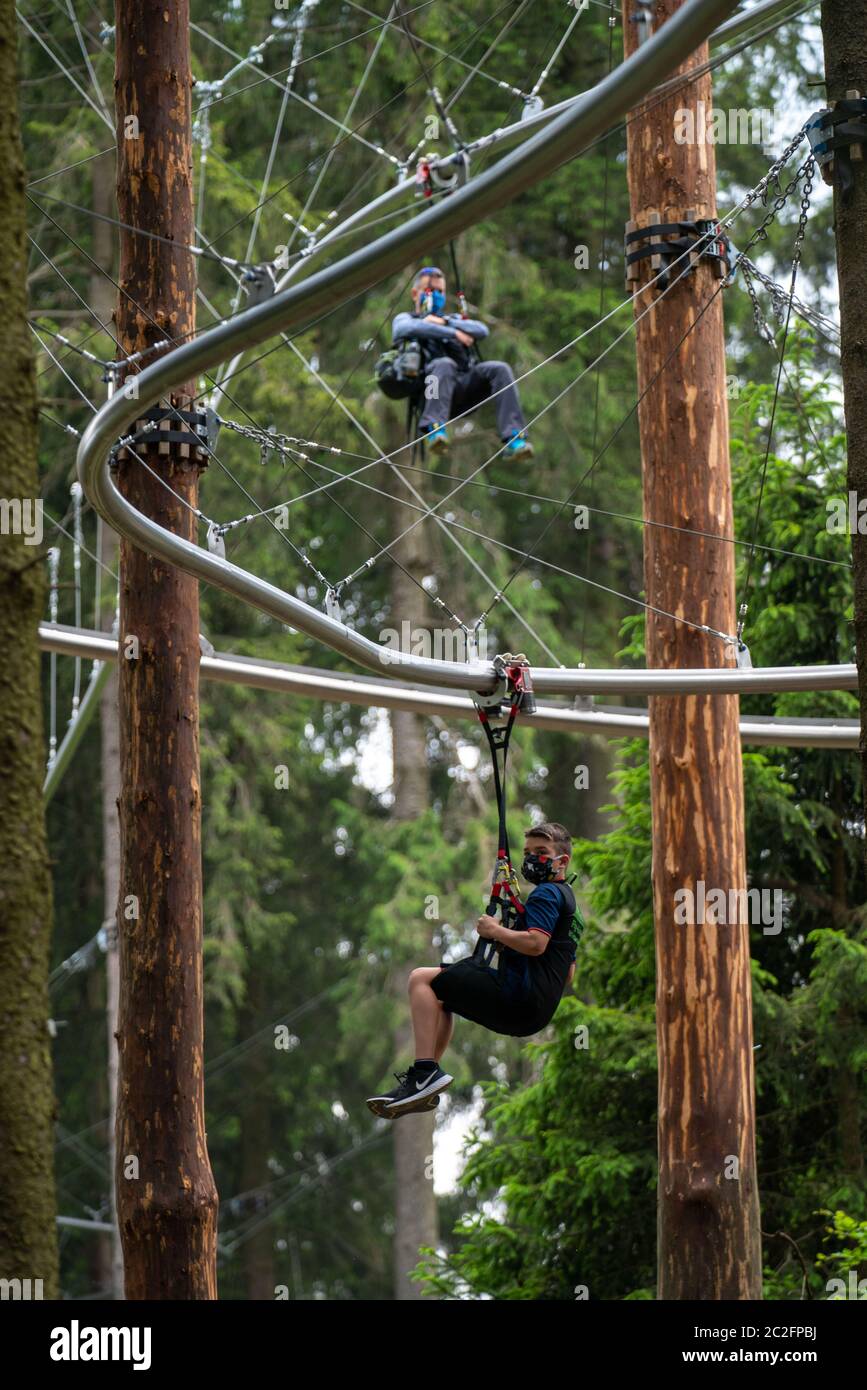 Fly-Line Winterberg, Erlebnisberg Kappe Winterberg, mixture of cosy ...