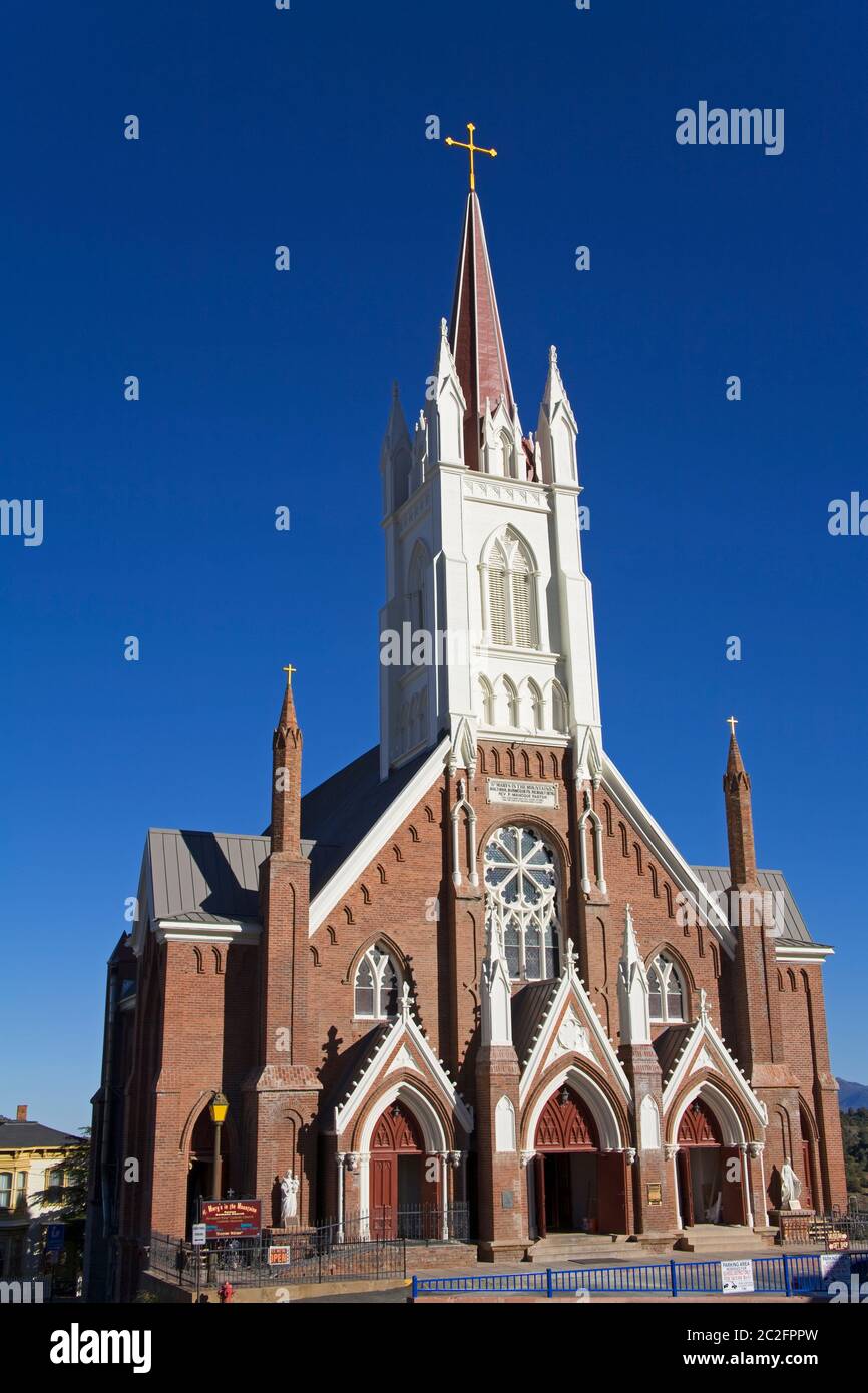 St. Mary's in the Mountains Catholic Church, Virginia City, Nevada, USA ...