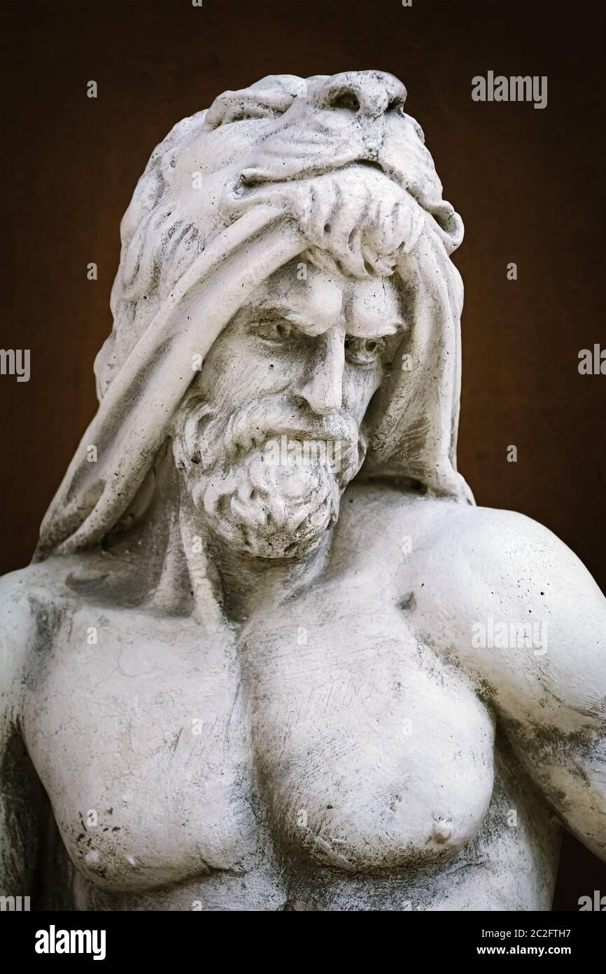 Portrait of an ancient hero Stock Photo - Alamy