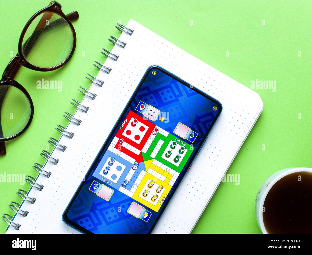 Assam, india - May 23, 2020 : Ludo king. A game adopting the indian ...