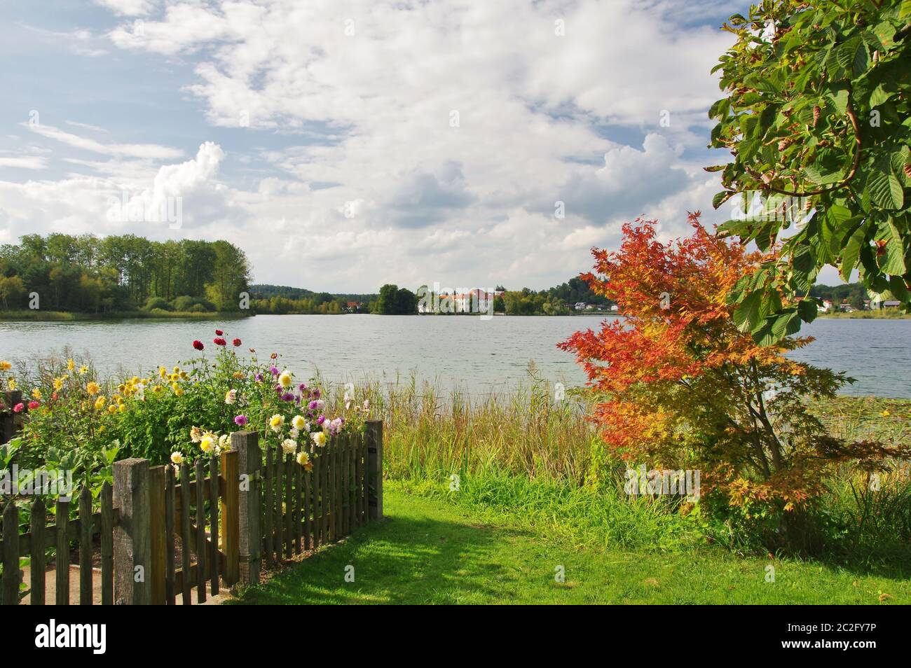 "Klostersee" (Monastery lake) and "Kloster Seeon" (Monastery Seeon ...