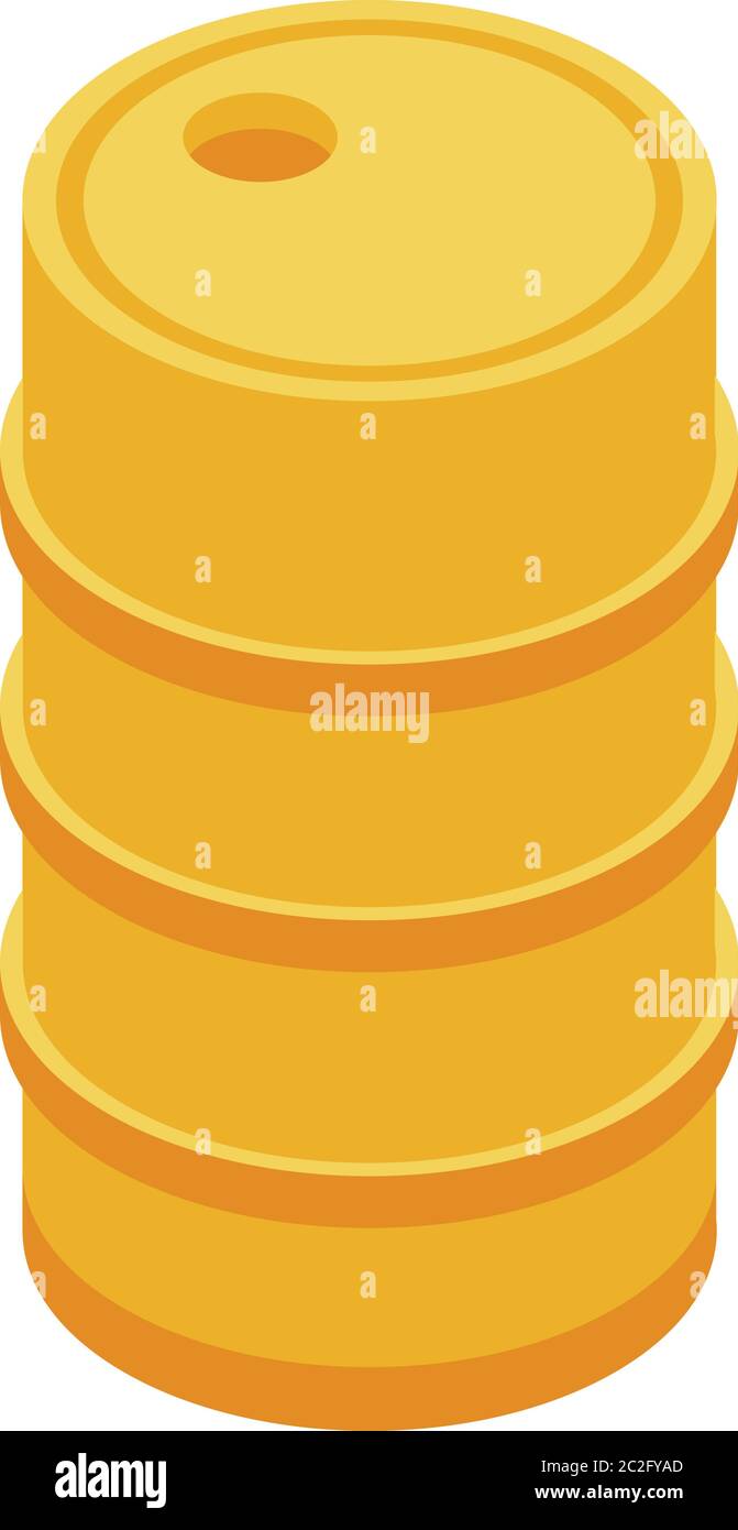 Recycle factory barrel icon, isometric style Stock Vector Image & Art ...