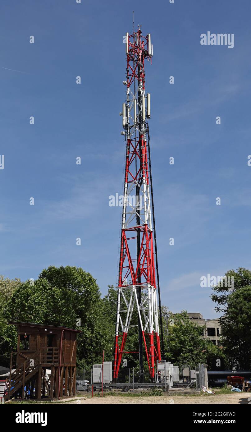 Cell Tower Gsm Telephone Communication Antenna Stock Photo - Alamy