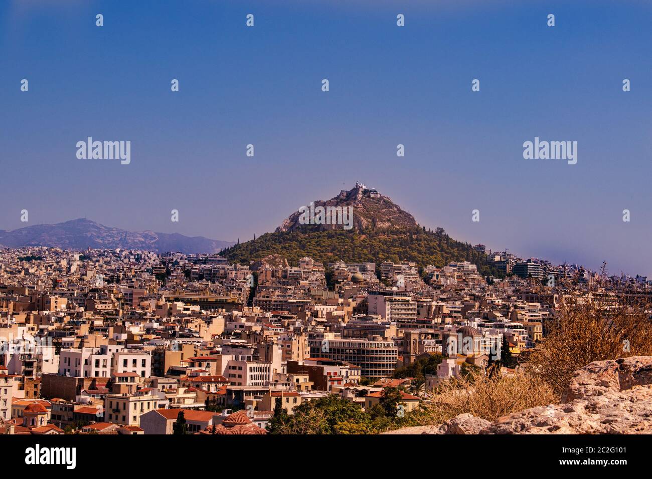Beautiful landscape view of Athens, Greece Stock Photo - Alamy