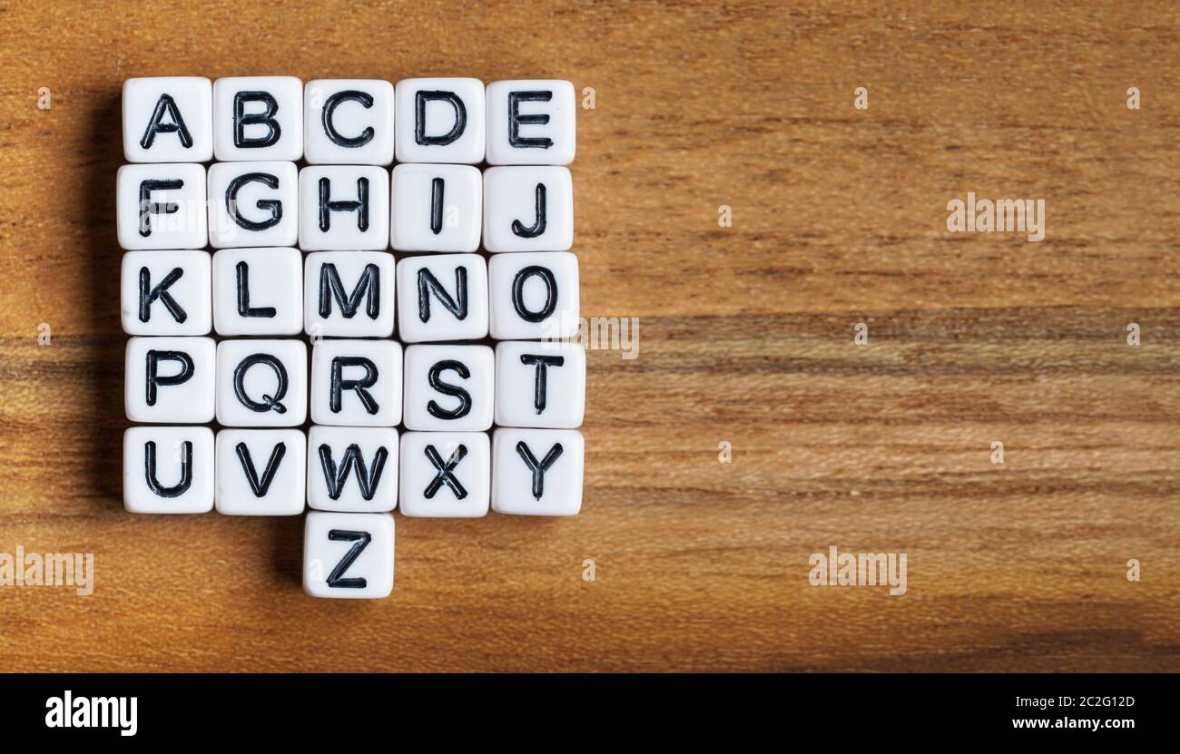 Whole alphabet hi-res stock photography and images - Alamy