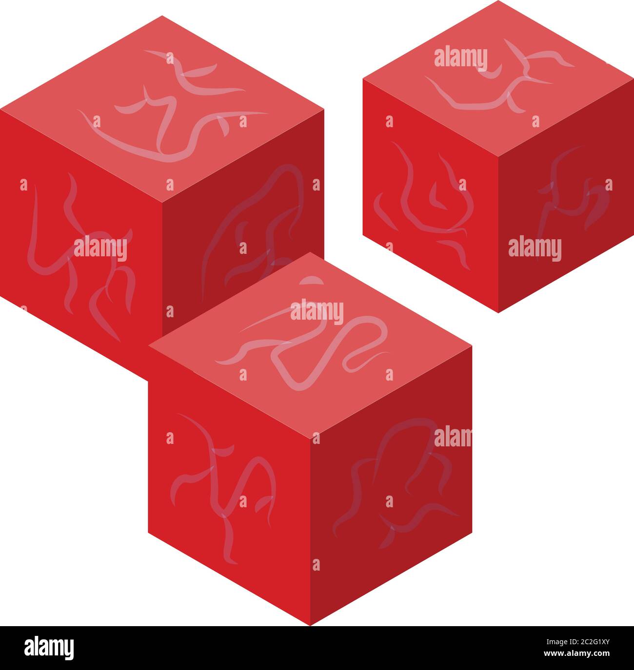 Fish cubes Stock Vector Images - Alamy