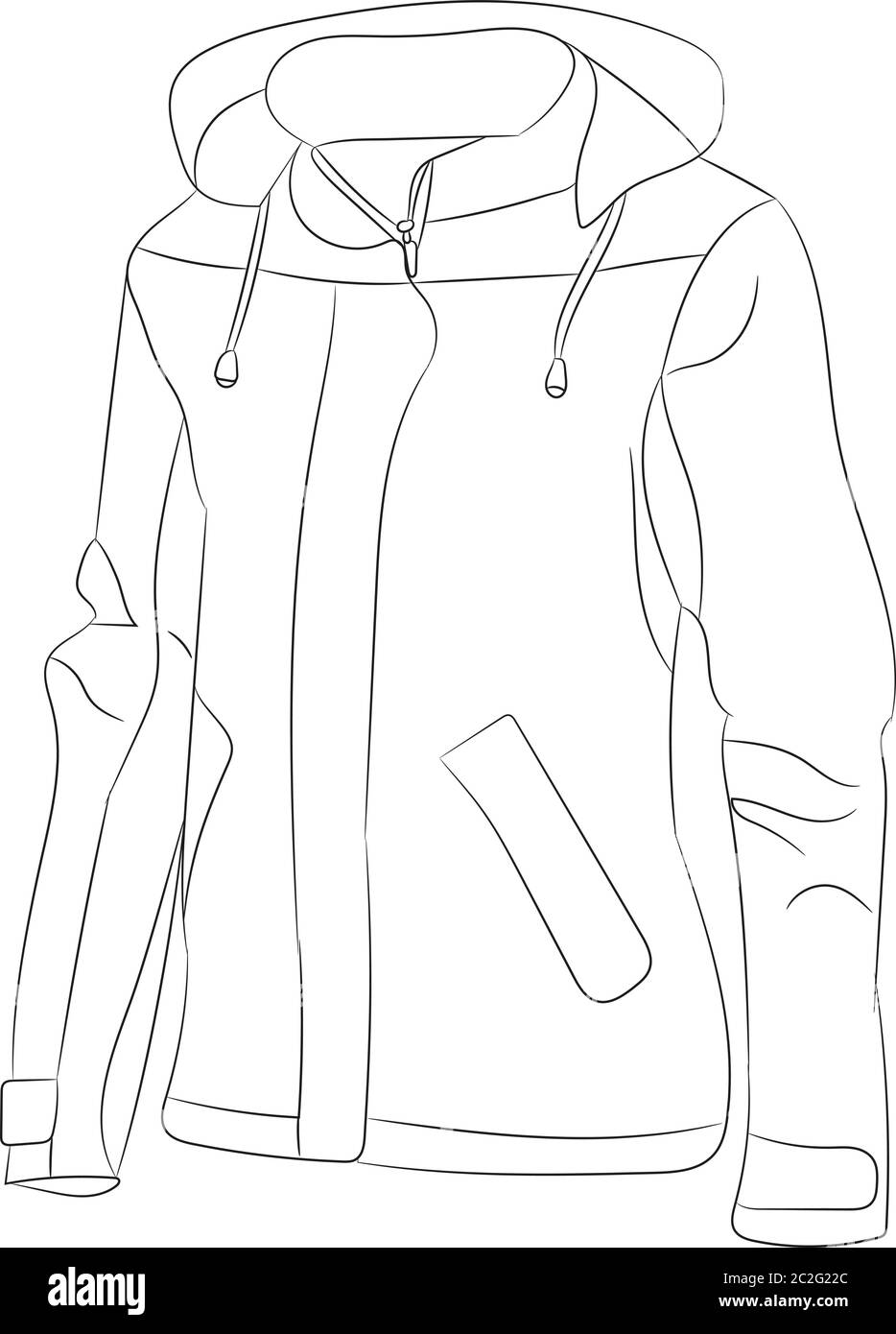 vector, isolated jacket sketch Stock Vector Image & Art - Alamy