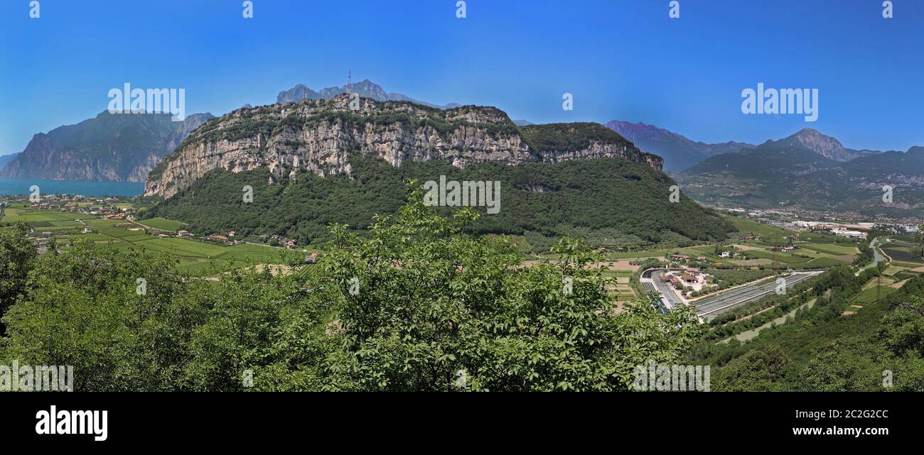 Landscape mountains around lake Garda in Italy Stock Photo - Alamy