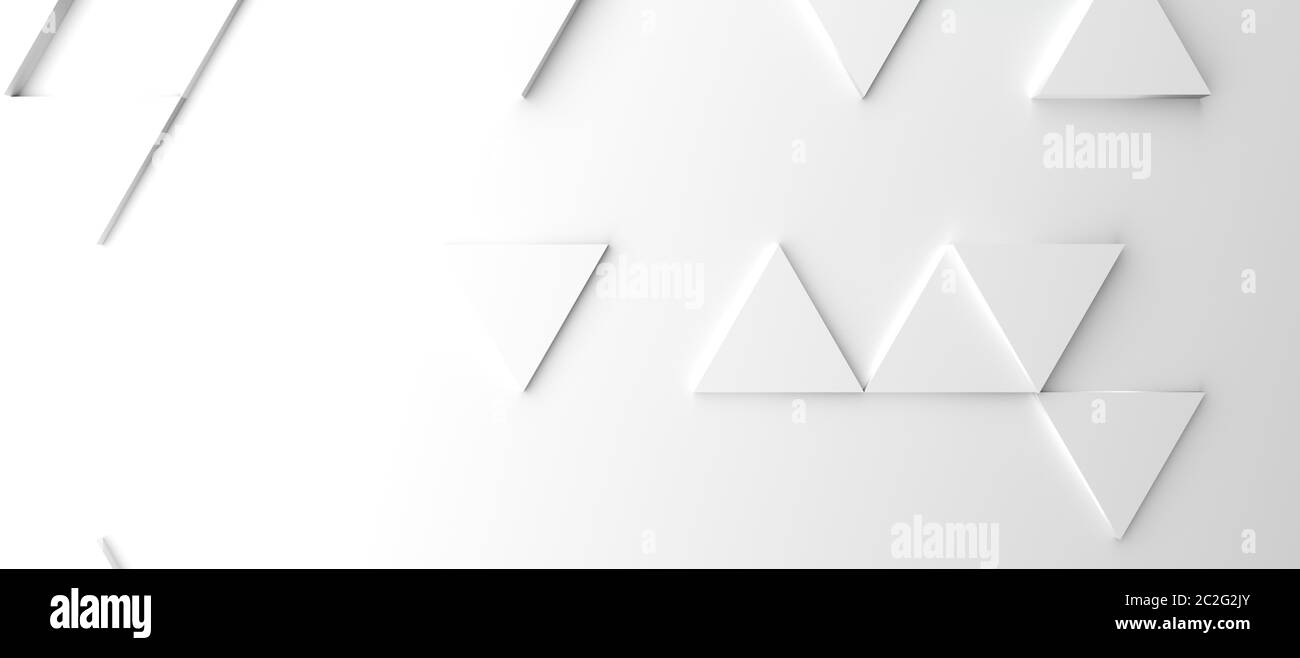 Abstract modern white triangle background, 3d rendering Stock Photo - Alamy
