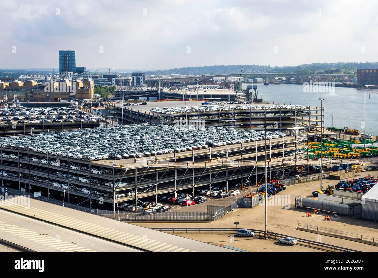 England, Southampton Port Area Stock Photo - Alamy