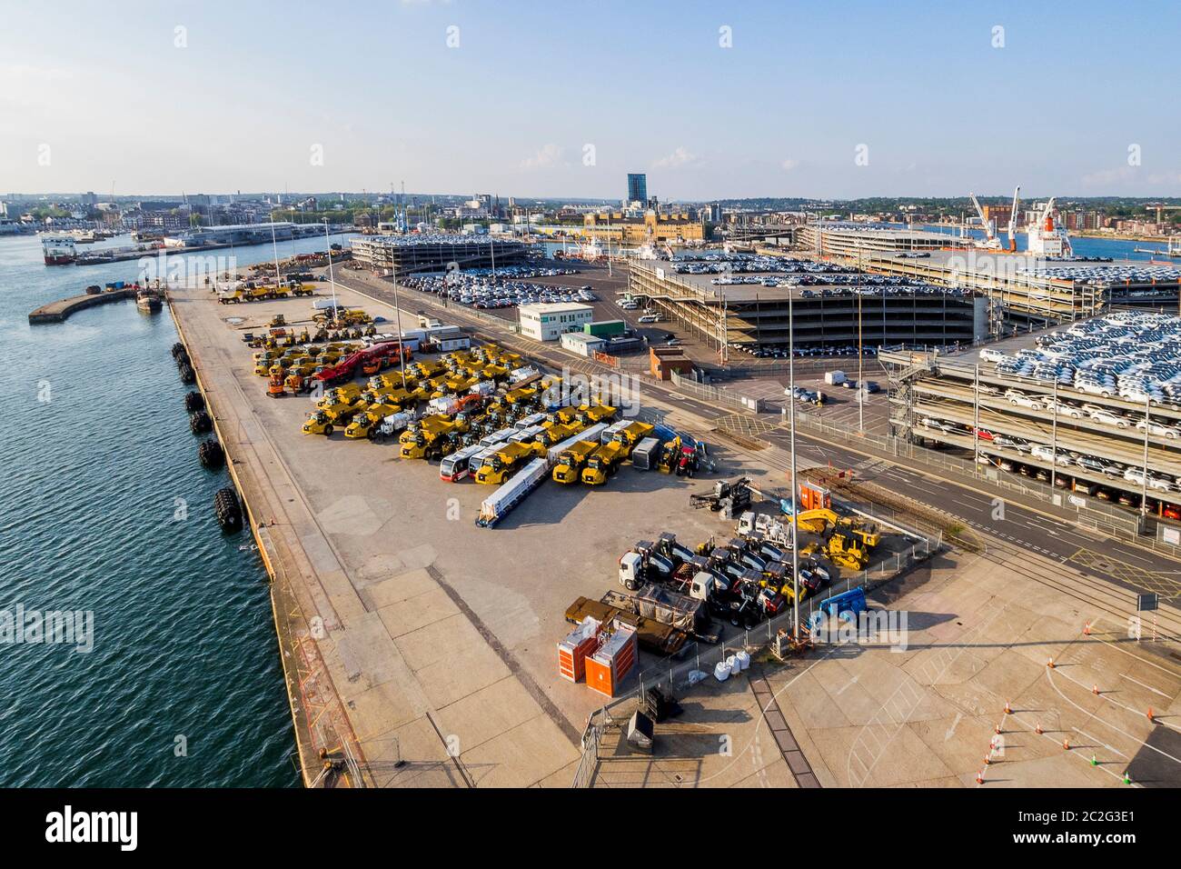 England, Southampton Port Area Stock Photo - Alamy