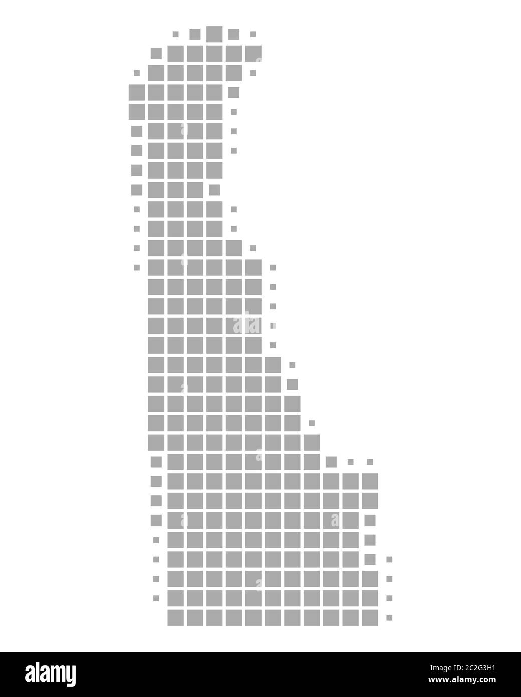 Map of Delaware Stock Photo - Alamy