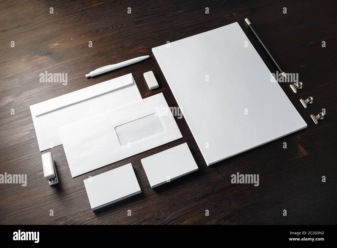 Blank branding stationery Stock Photo - Alamy