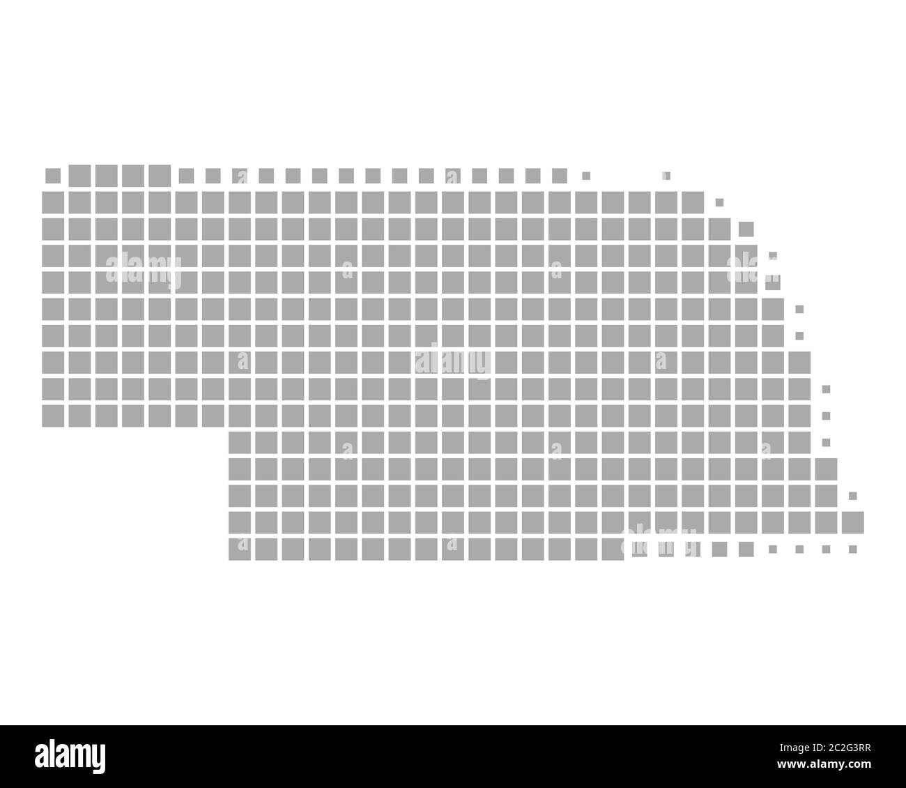 Map of Nebraska Stock Photo - Alamy
