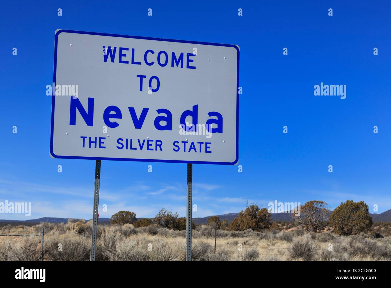 Welcome Sign, Panaca Summit, Nevada, USA Stock Photo - Alamy