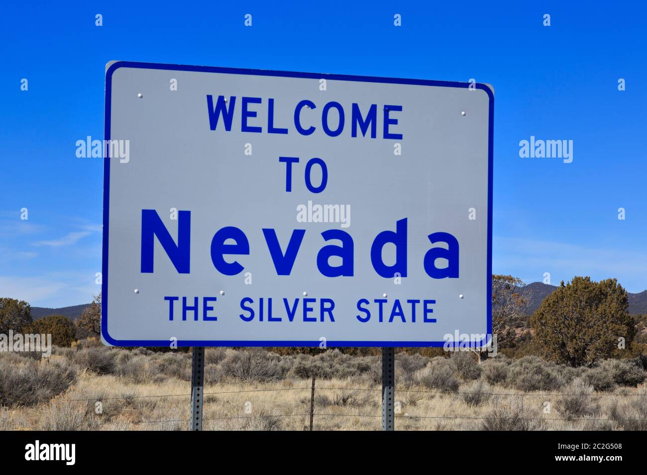 Welcome Sign, Panaca Summit, Nevada, USA Stock Photo - Alamy