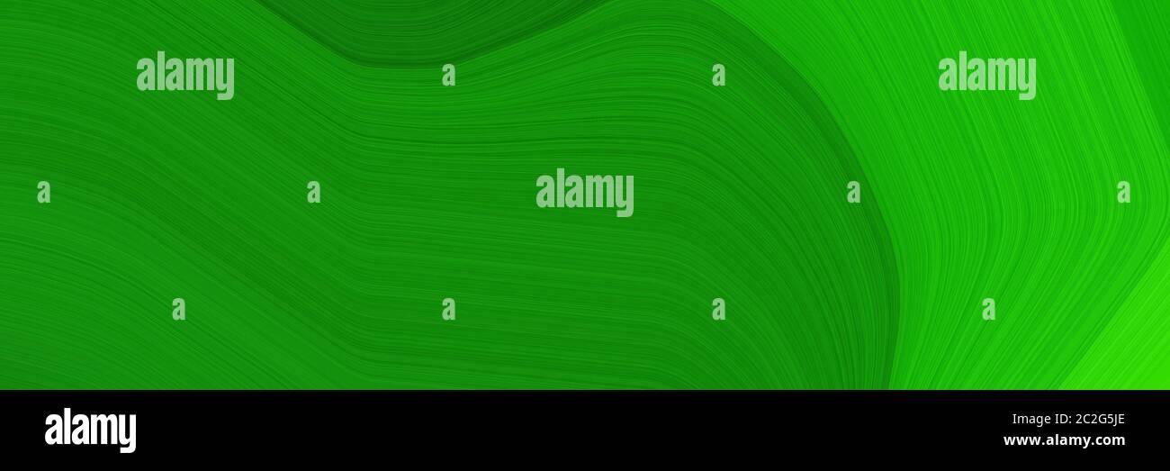 simple header with elegant contemporary waves illustration with green ...