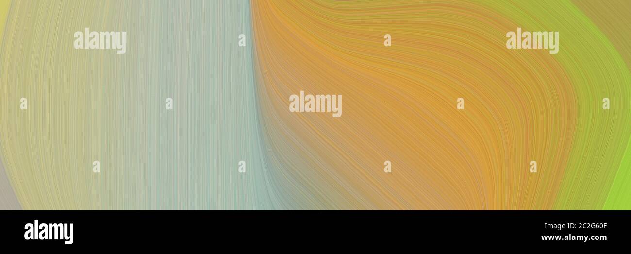 simple banner with colorful modern curvy waves background illustration ...