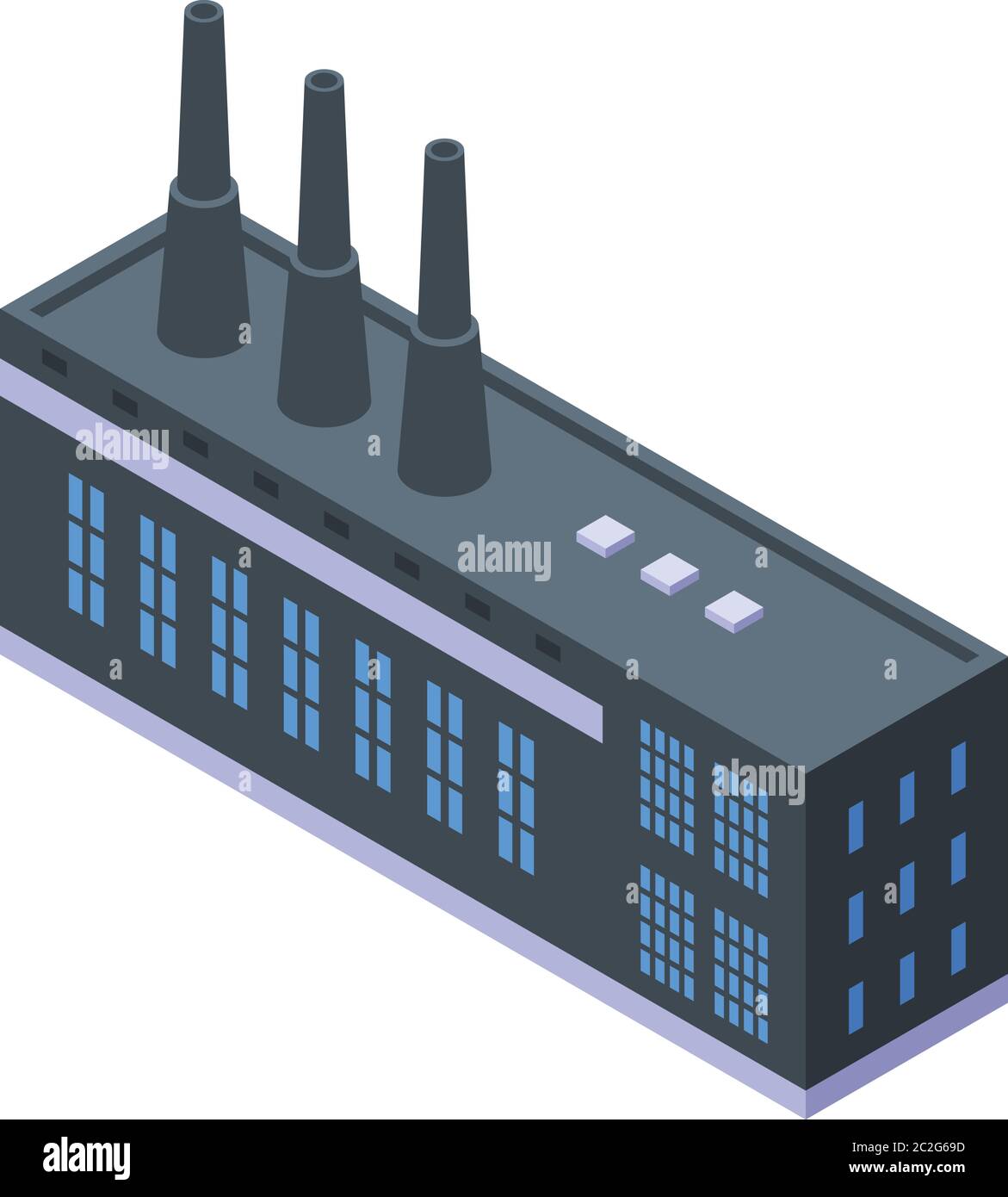 Plastic recycle factory icon, isometric style Stock Vector Image & Art ...