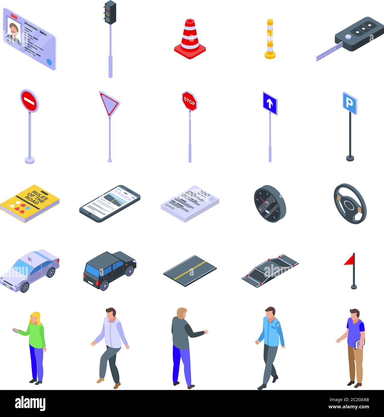 Driving simulator training Stock Vector Images - Alamy