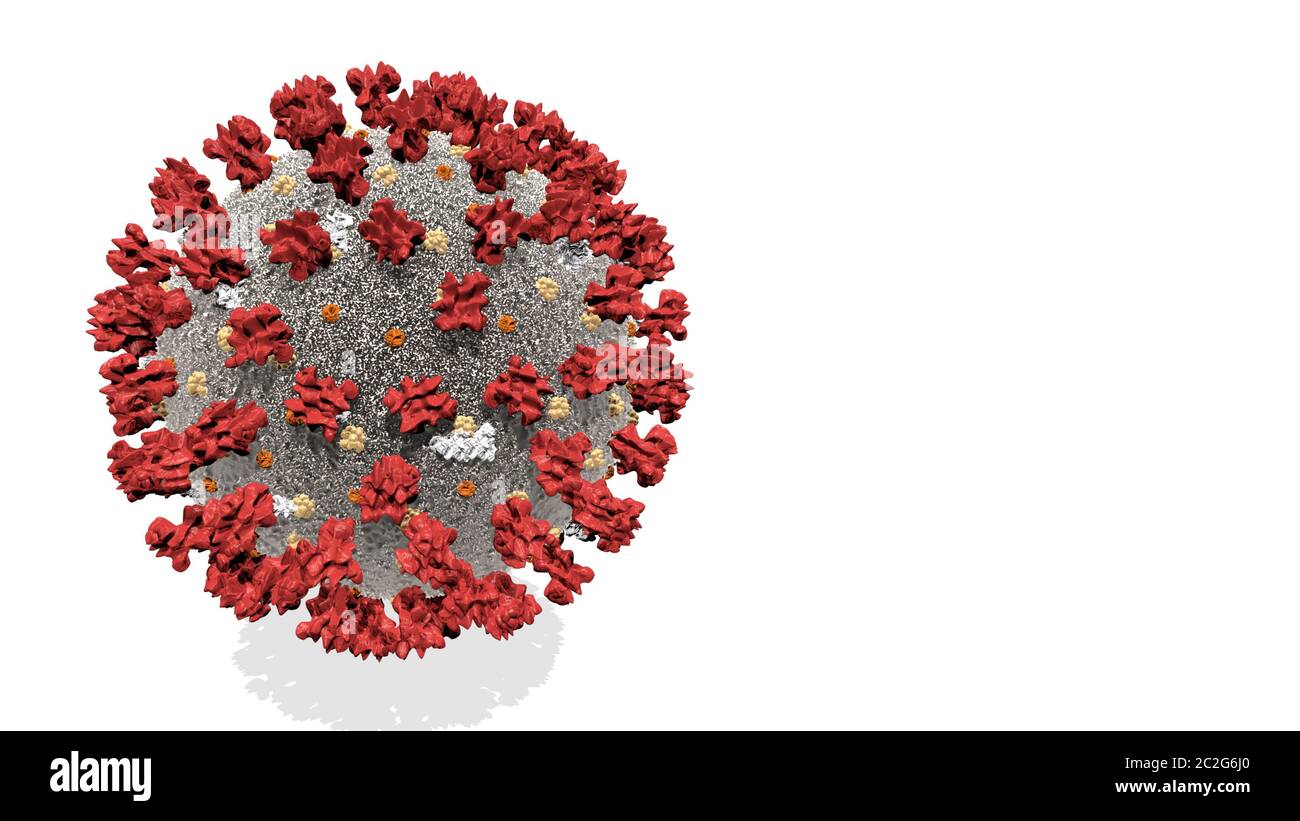 Coronavirus SARS-CoV-2 Wuhan. Viruses under microscope.nCoV respiratory ...