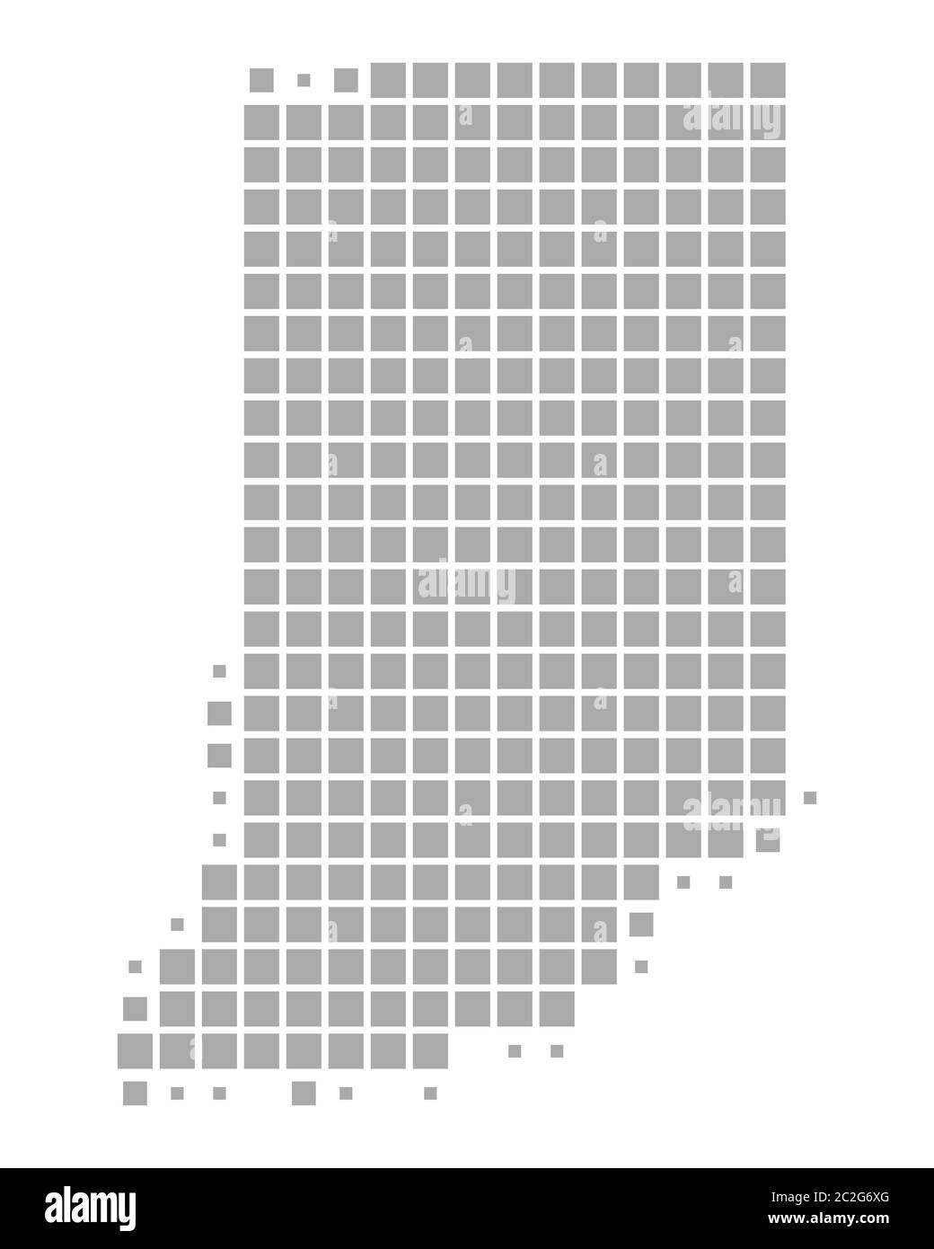 Map of Indiana Stock Photo - Alamy