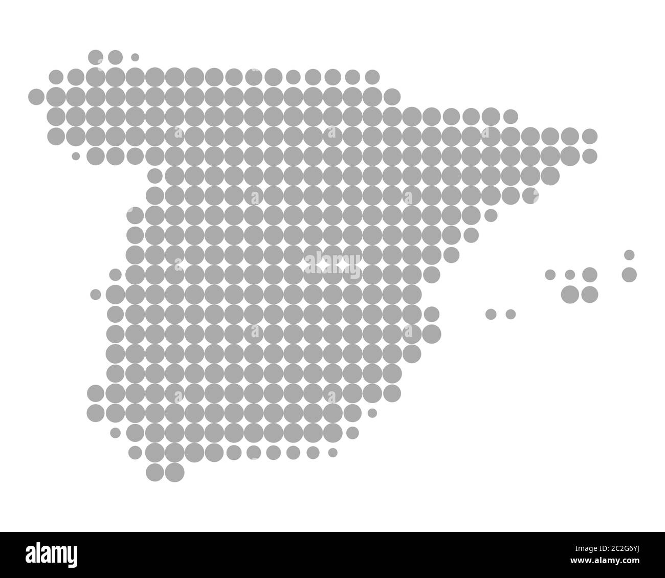 Map of spain dotted hi-res stock photography and images - Alamy