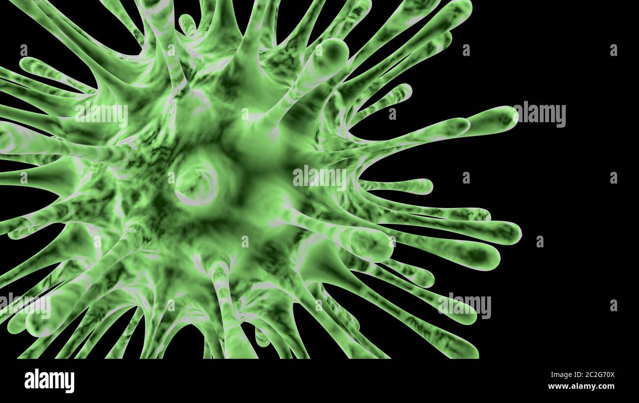 Coronavirus SARS-CoV-2 Wuhan. Viruses under microscope.nCoV respiratory ...